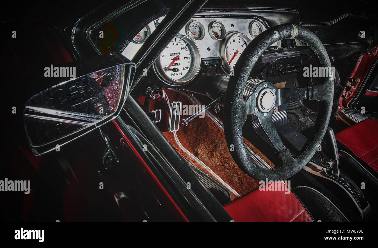 Muscle car dashboard hi-res stock photography and images - Alamy