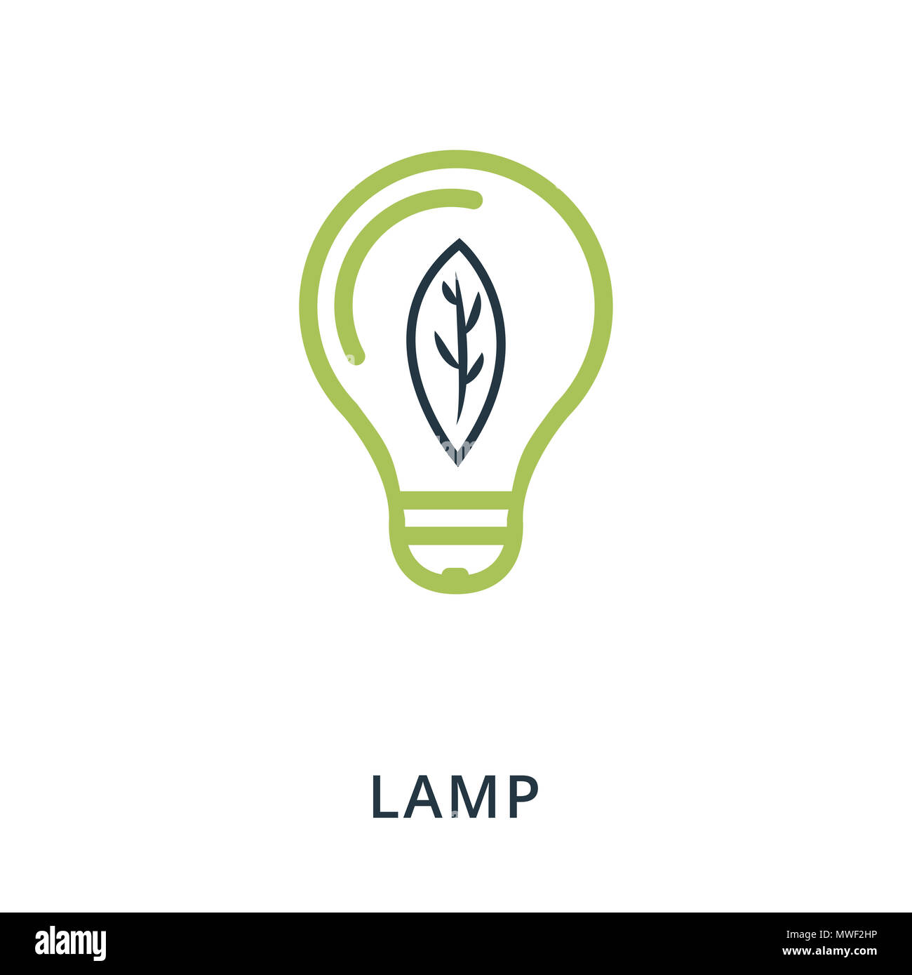Lamp icon. Flat style icon design. UI. Illustration of lamp icon ...