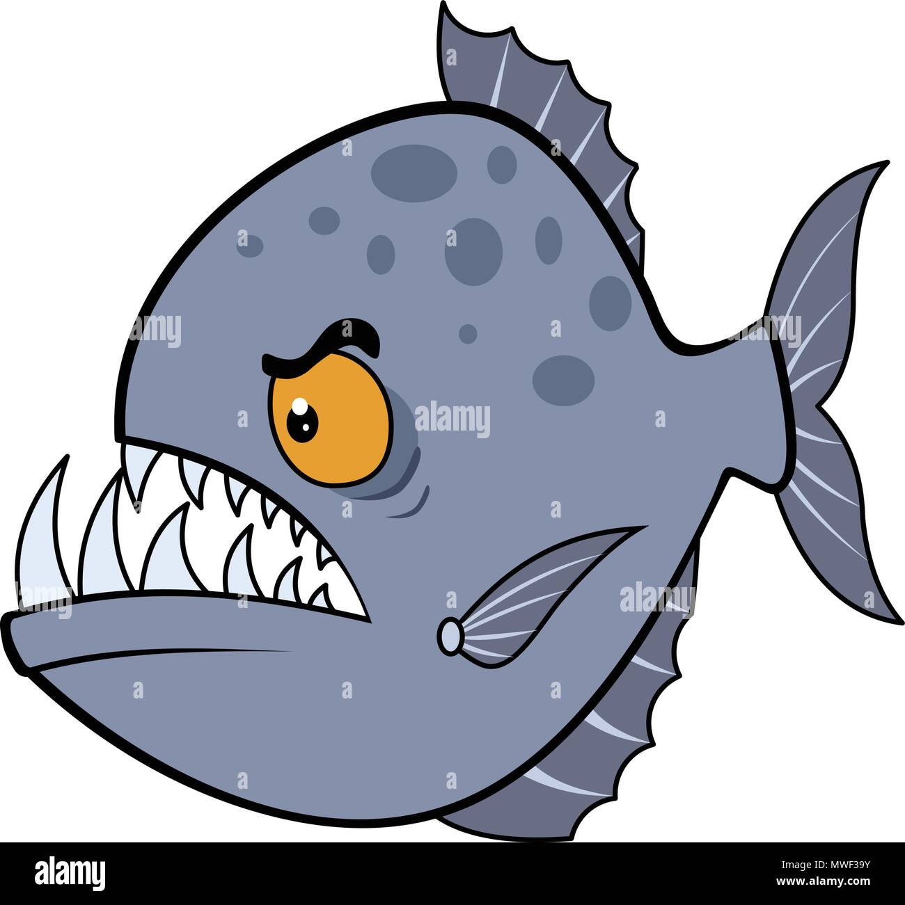 Cartoon piranha hi-res stock photography and images - Alamy
