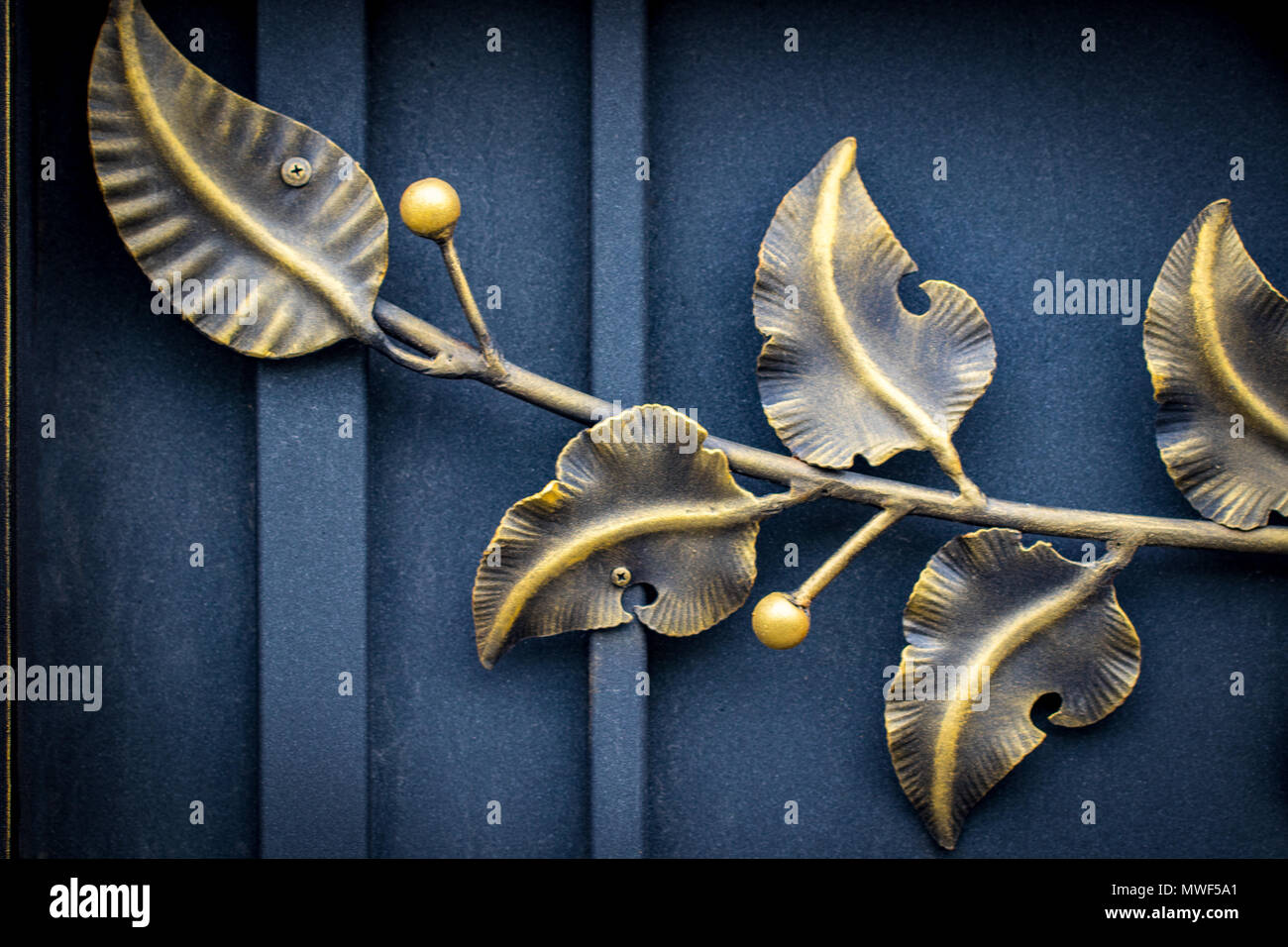 The fragment of forged metal products. close-up Stock Photo - Alamy