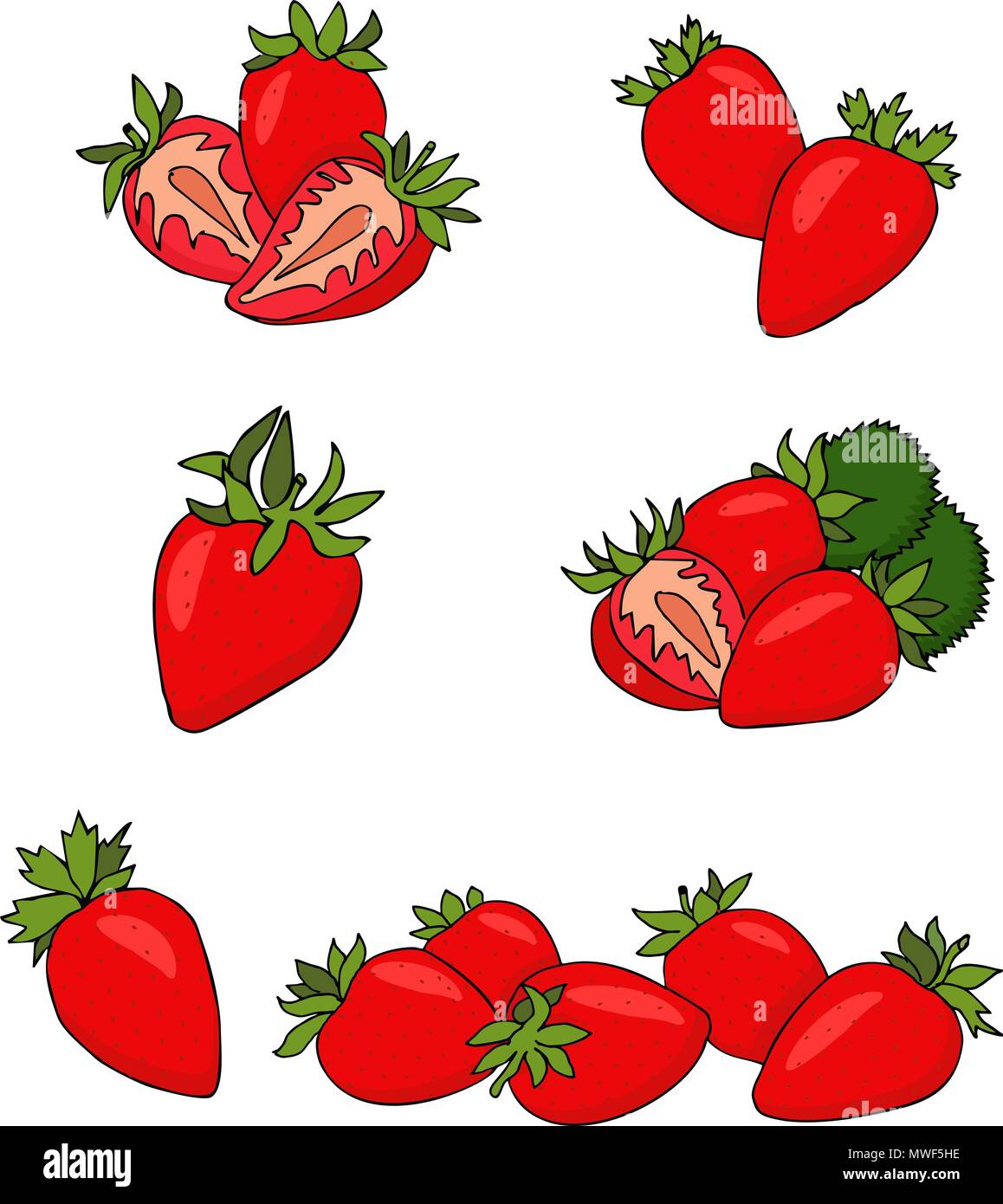 Strawberryvector hi-res stock photography and images - Alamy