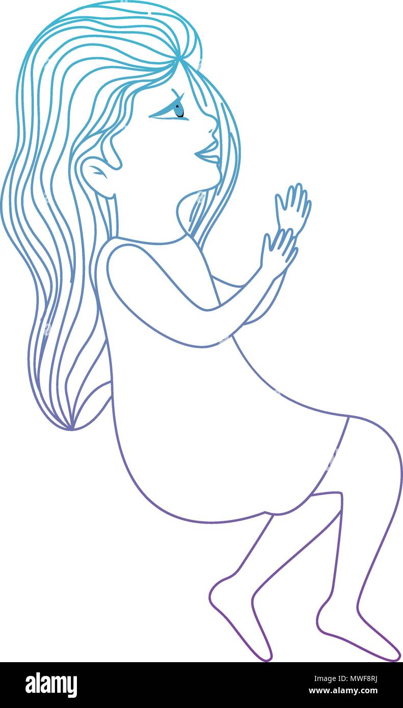 cute little girl avatar character Stock Vector Image & Art - Alamy