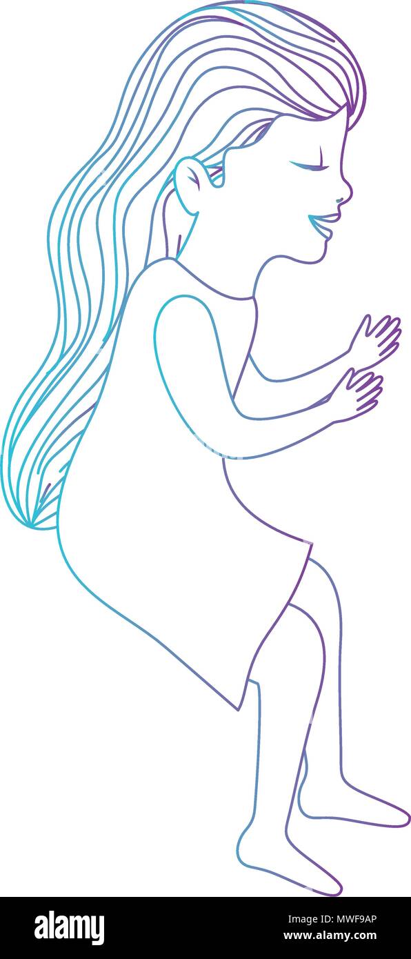 cute little girl avatar character Stock Vector Image & Art - Alamy