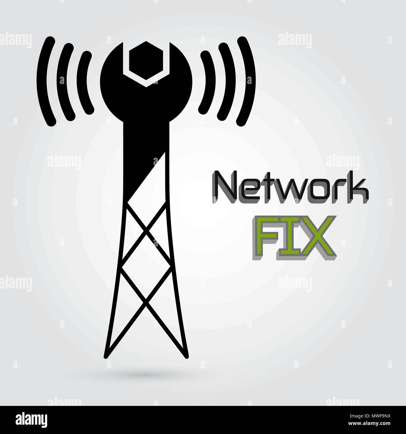 Wireless network fix conceptual design Stock Vector Image & Art - Alamy