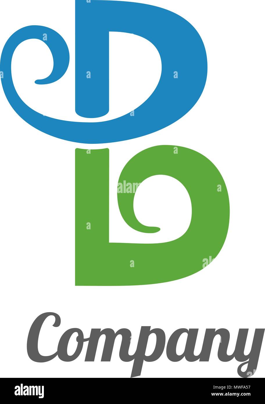 Stylized letter B design for logotypes and branding Stock Vector Image ...