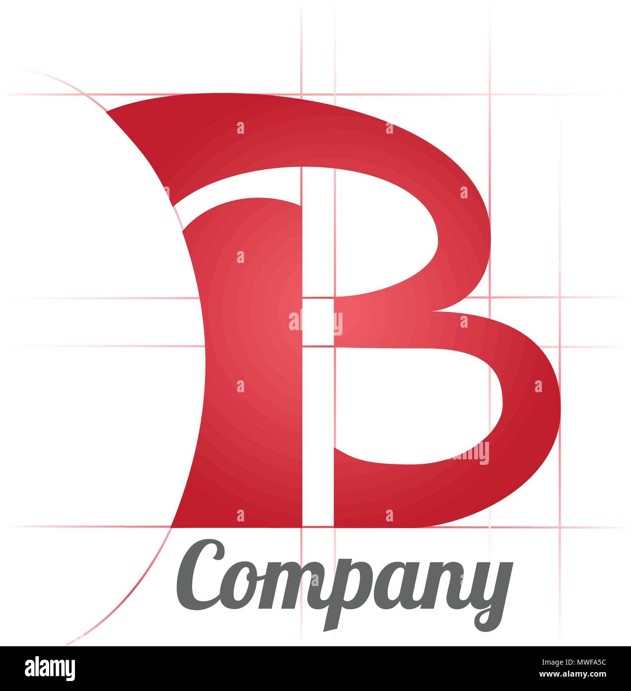 Stylized letter B for brand identity design Stock Vector Image & Art ...
