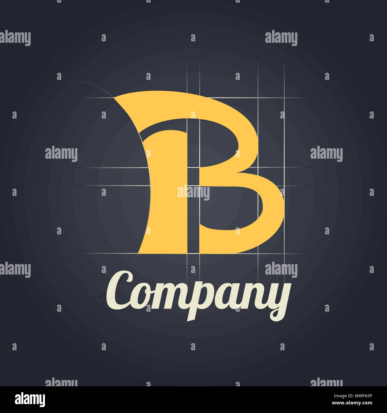Letter B stylized logo for branding Stock Vector Image & Art - Alamy