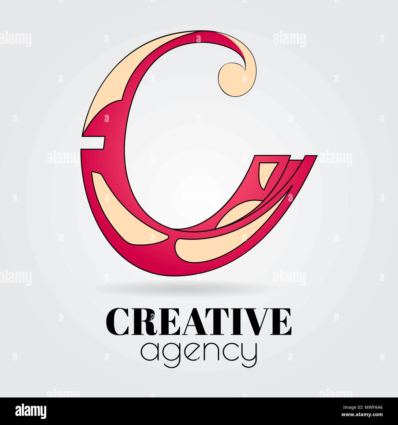 Letter C creative logo design Stock Vector Image & Art - Alamy