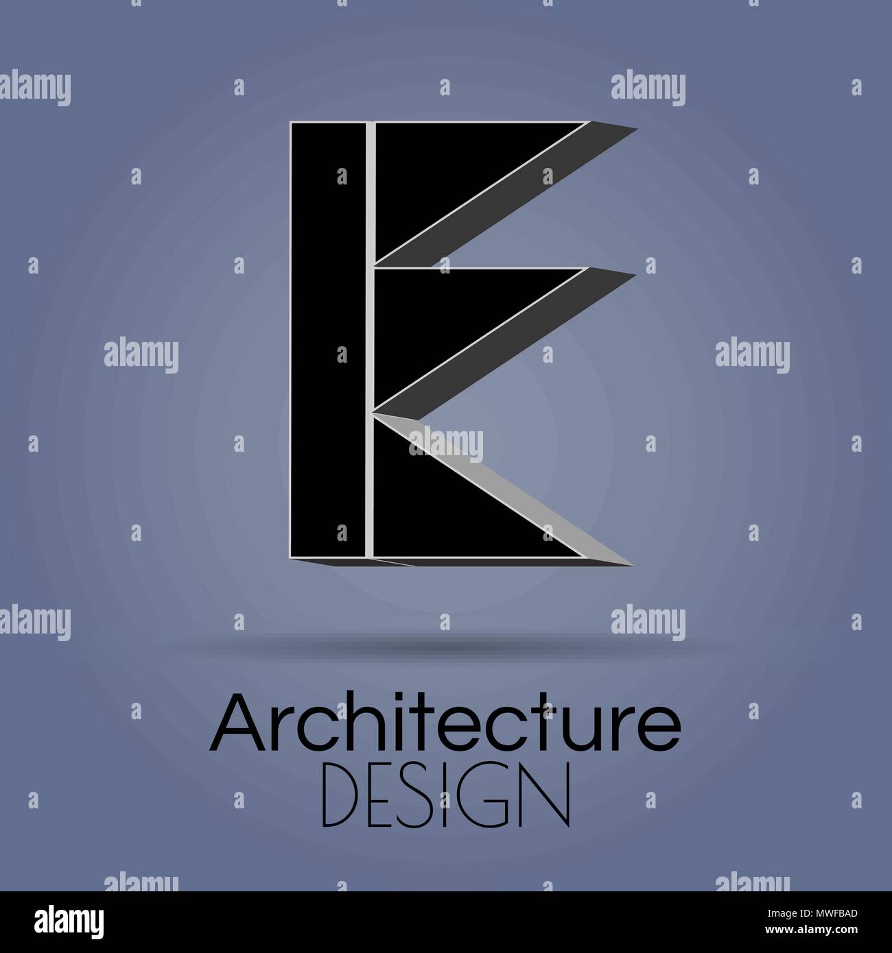 Logo branding for architecture studio - stylized letter E Stock Vector ...