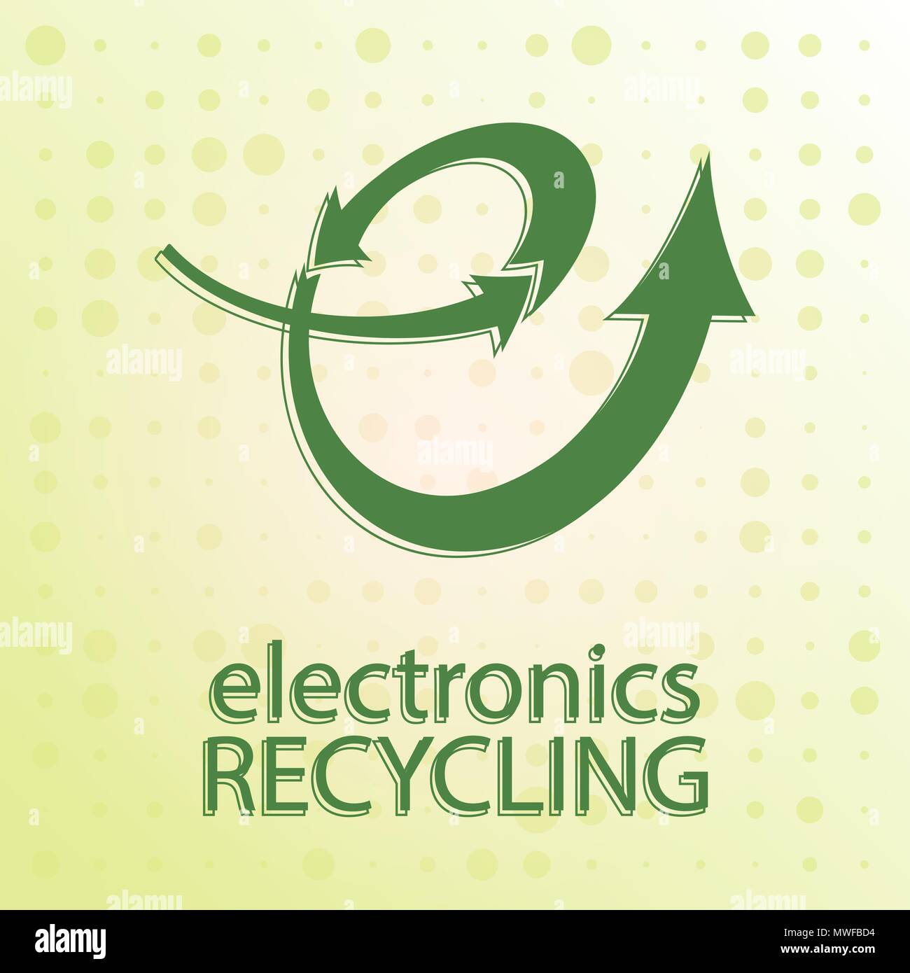 Electronics recycling company logotype design Stock Vector Image & Art ...