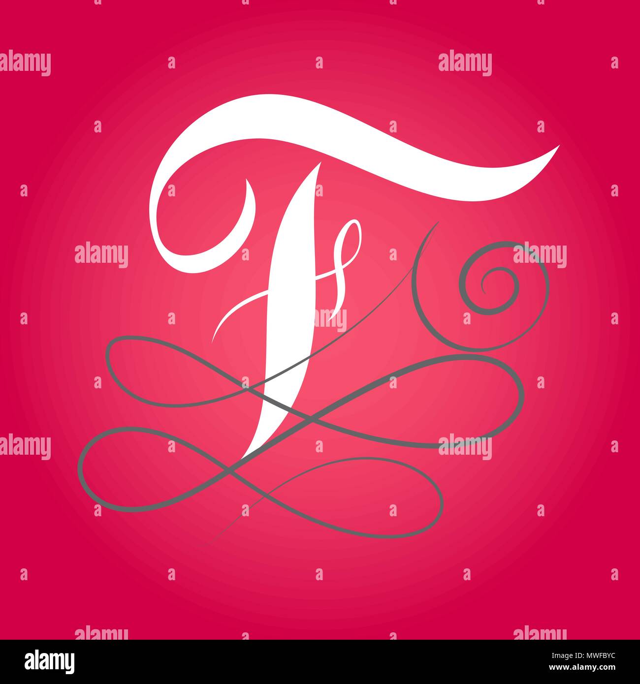 Capital copperplate Stock Vector Images - Alamy
