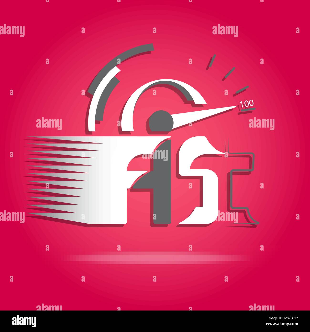 Automotive theme logotype design of the word FAST Stock Vector Image ...