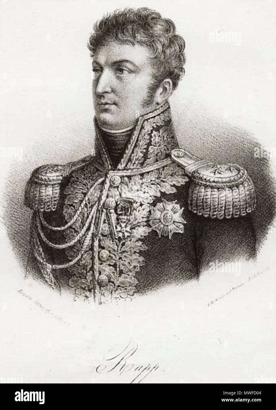 . Français : Jean Rapp . 19th century 312 Jean Rapp 3 Stock Photo - Alamy