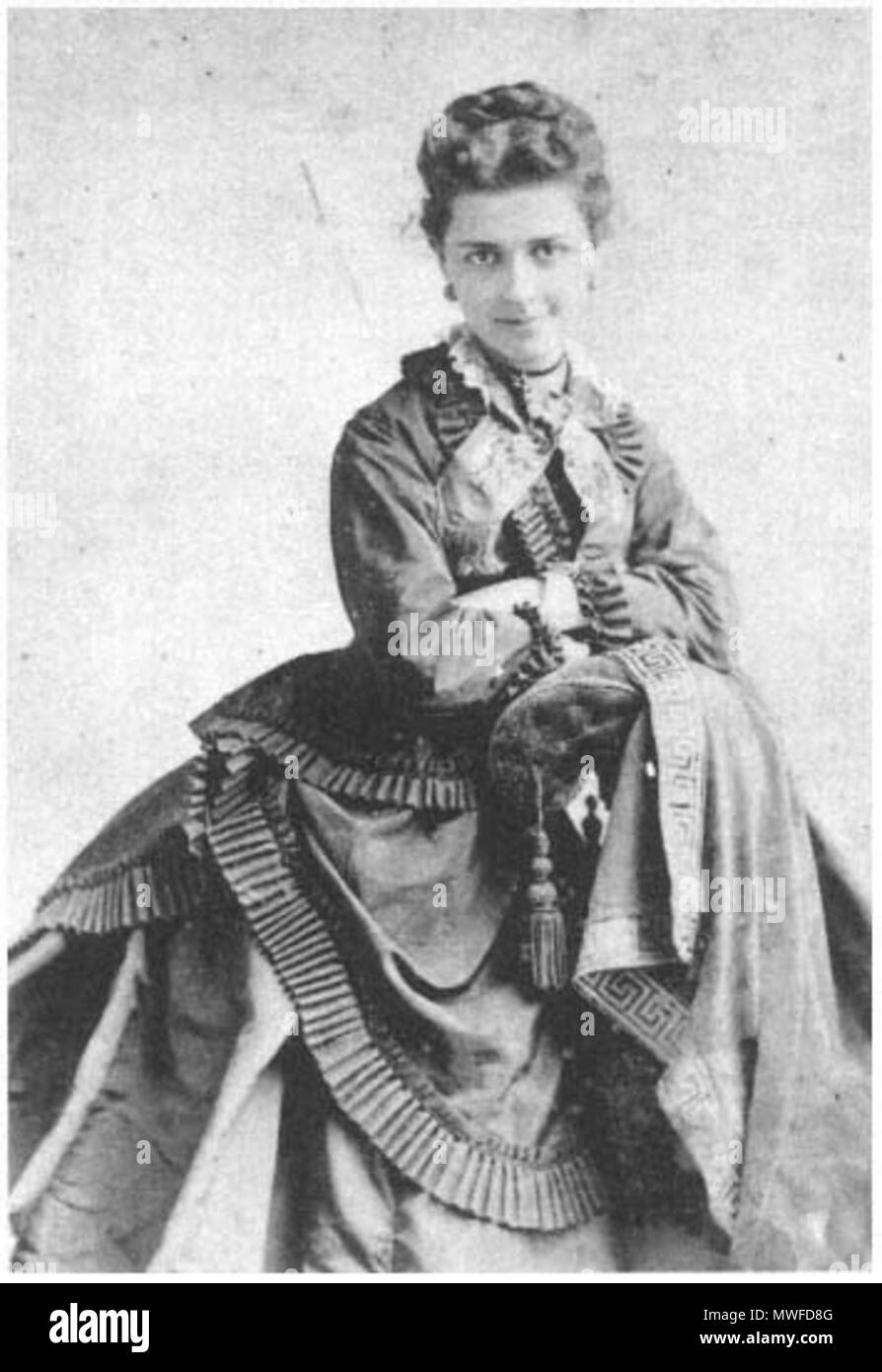 . English: Jeannette Thurber (1850-1946) as a young woman . circa 1870 ...