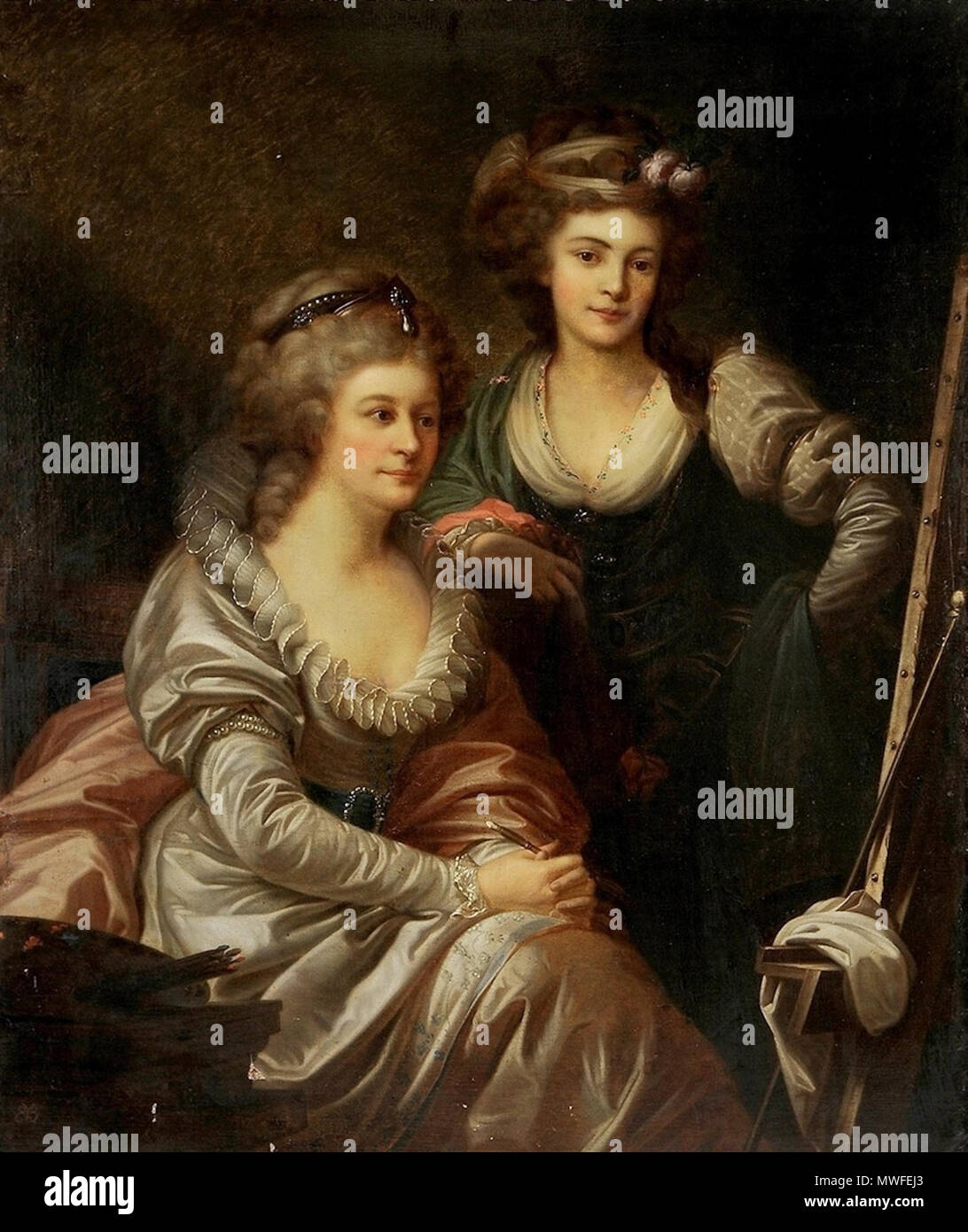 331 Józefina Amalia Potocka and her daughter Pelagia Stock Photo - Alamy