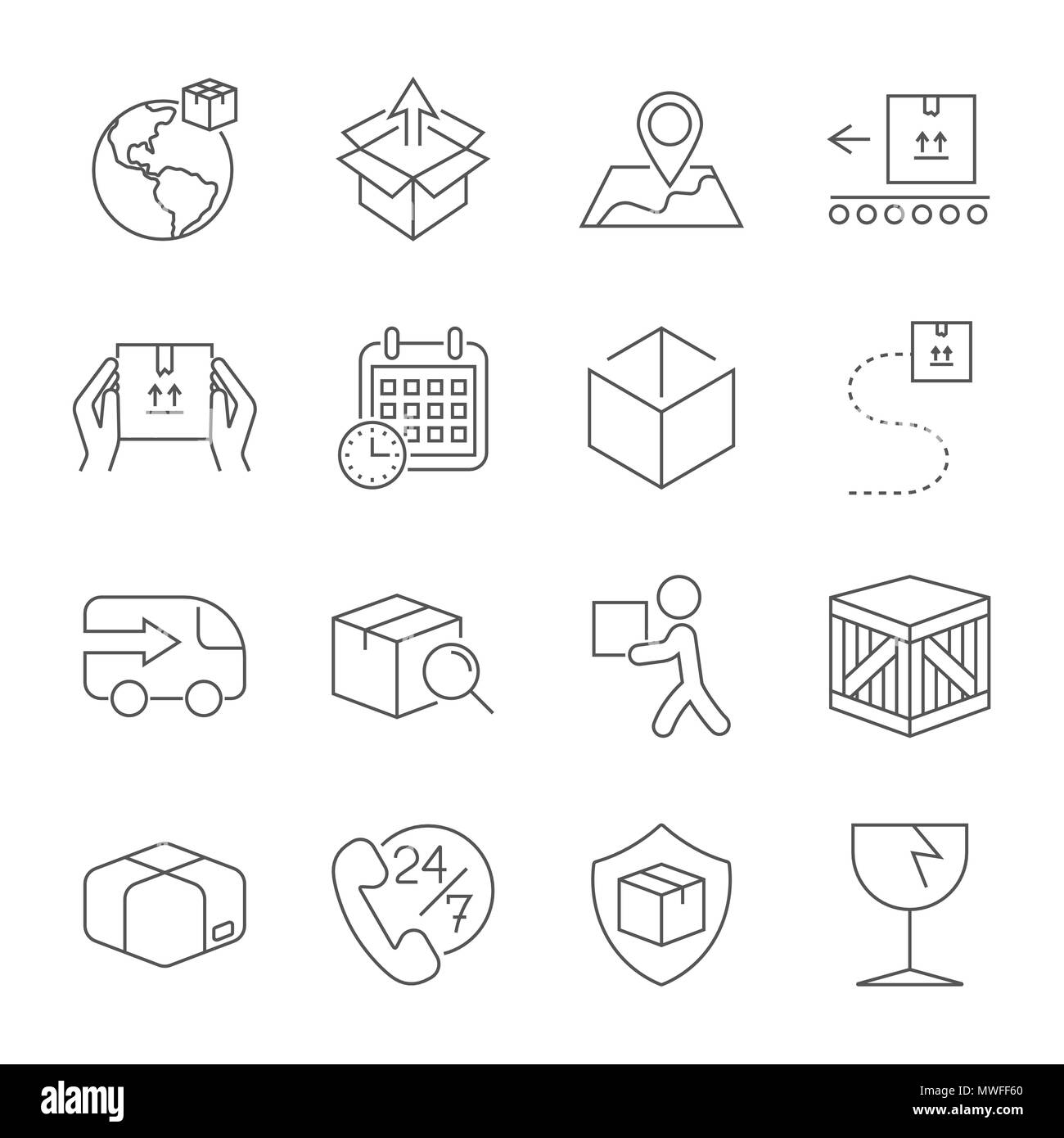 Air shipment Stock Vector Images - Alamy