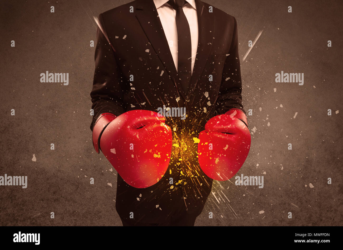 Hand breaking out of a box hi-res stock photography and images - Alamy