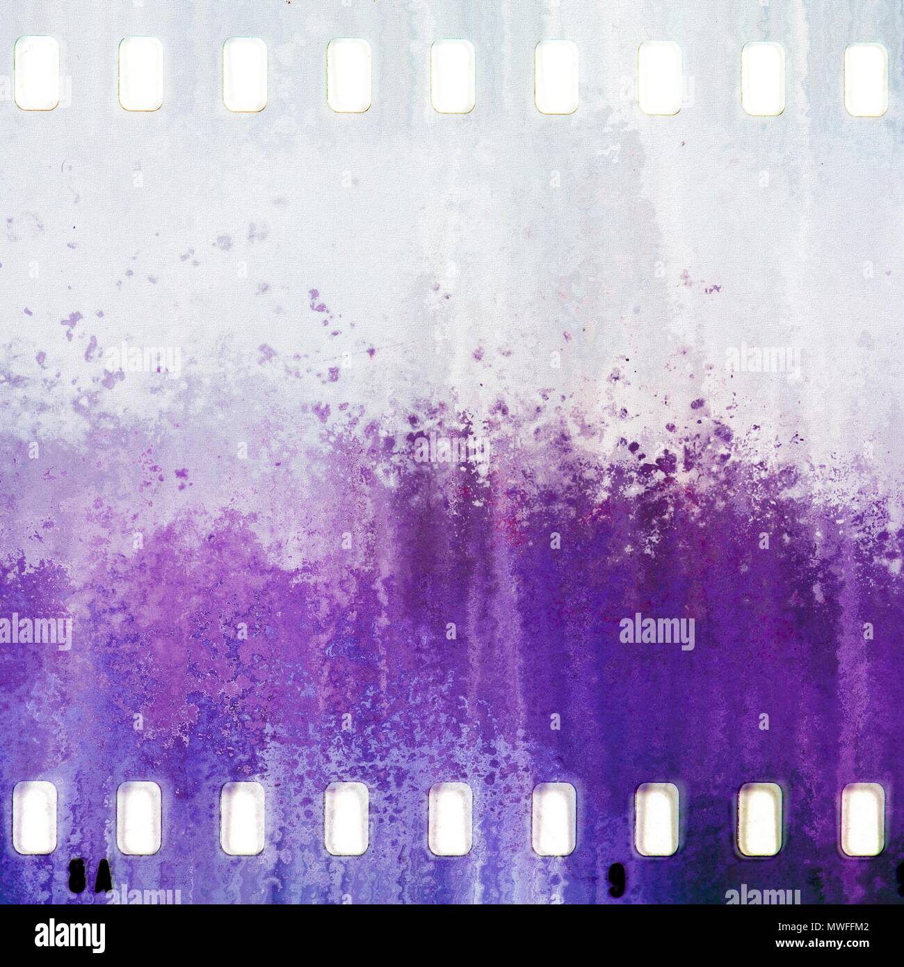 Grunge purple film strip frame abstract texture background Stock Photo ...
