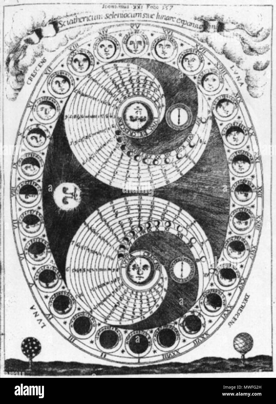 Lunar phases diagram hi-res stock photography and images - Alamy