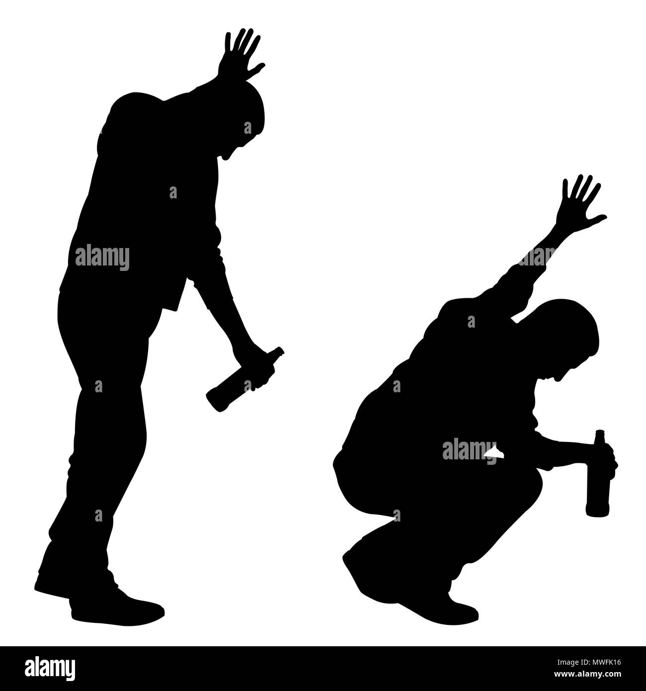 Drunk black and white hi-res stock photography and images - Alamy