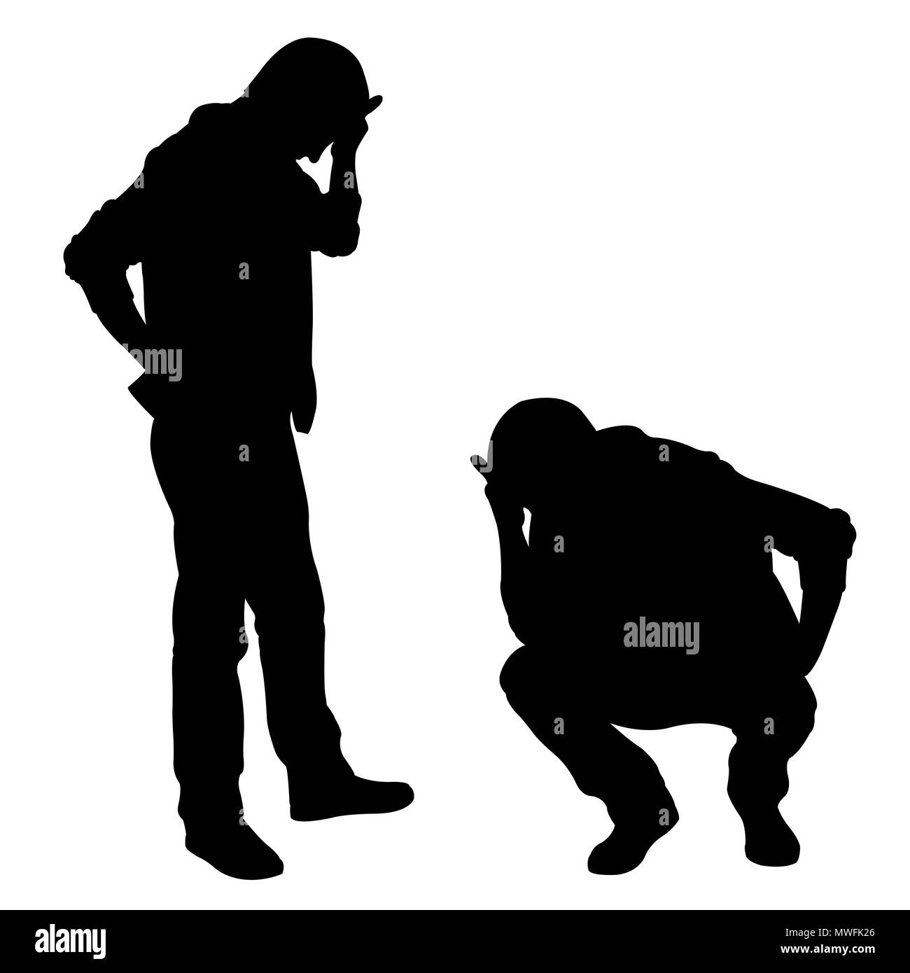 Crouch Cut Out Stock Images & Pictures - Alamy