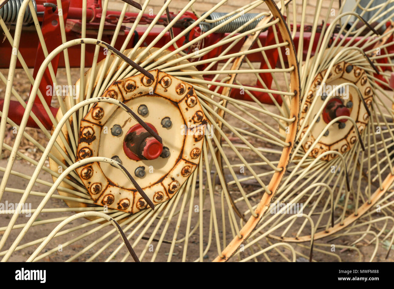 farm machinery abstract patterns, garden route, south africa Stock ...