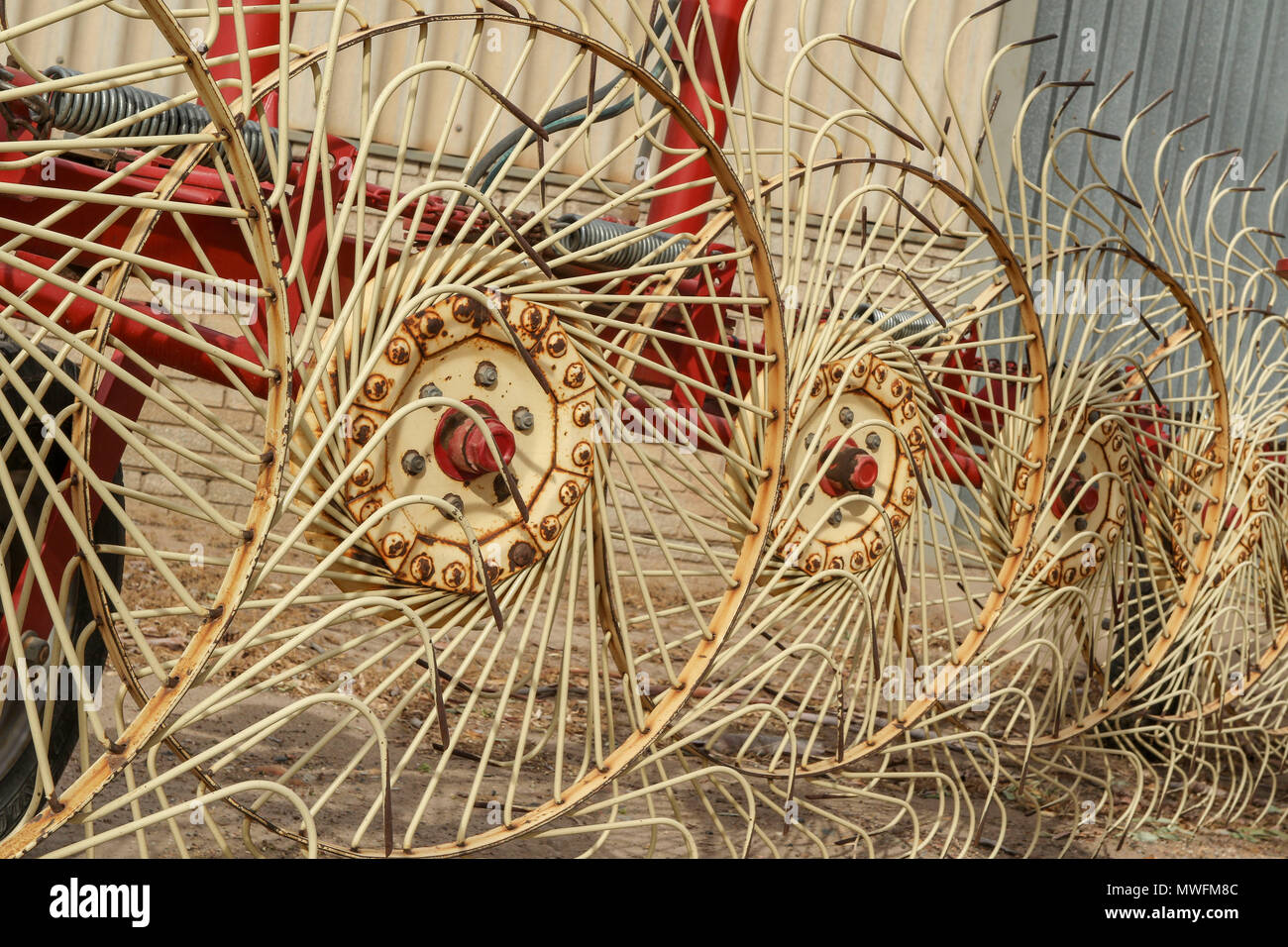 farm machinery abstract patterns, garden route, south africa Stock ...