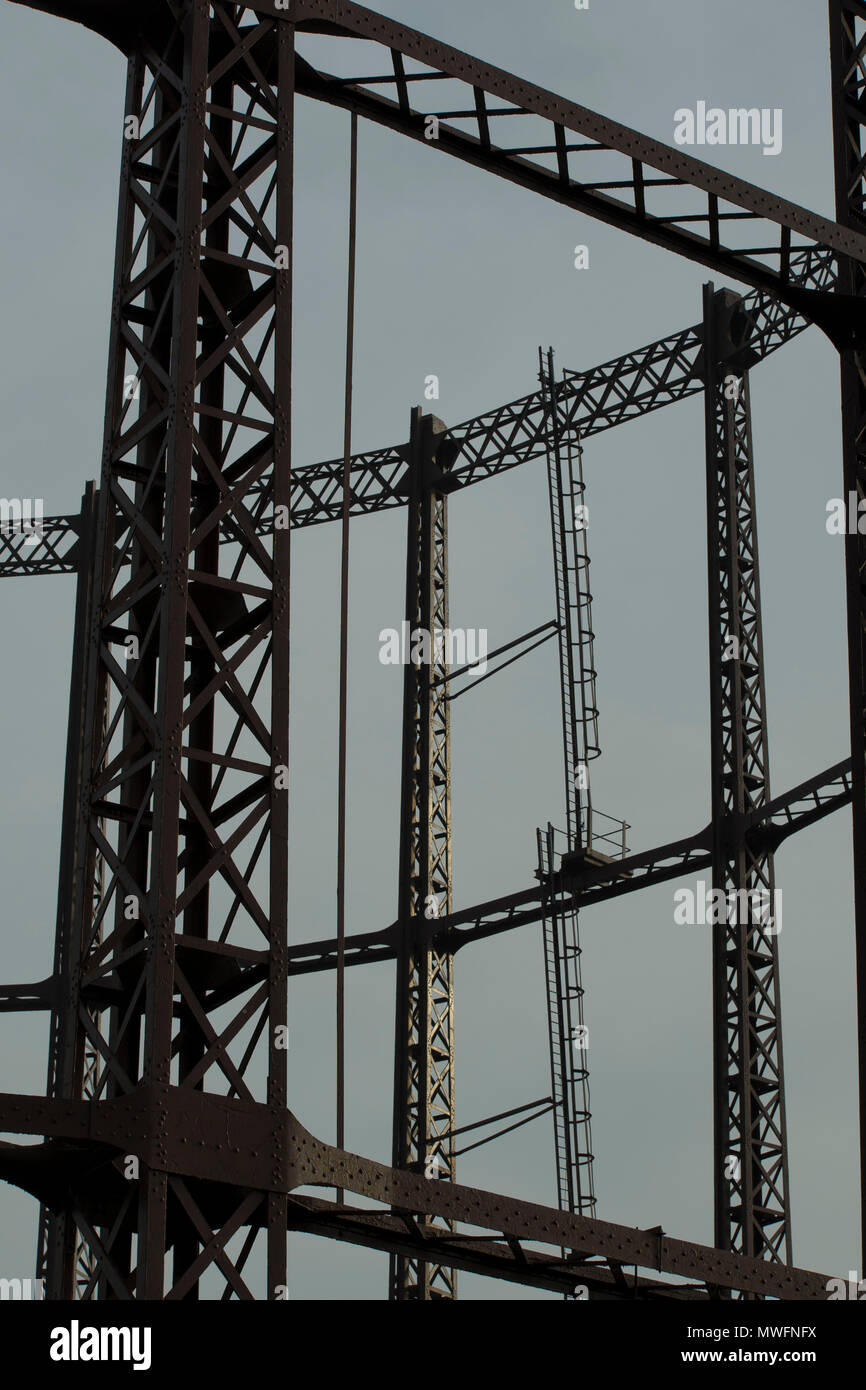 Gasworks along the Regent's canal,London,England,UK Stock Photo - Alamy