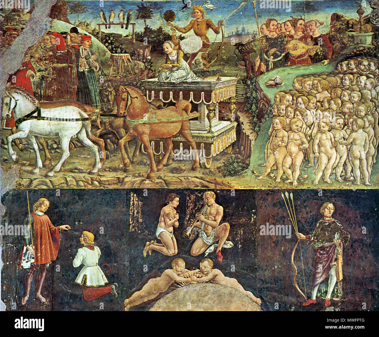 . Allegory of May . various Ferrarese artist . circa 1470 387 Maggio ...