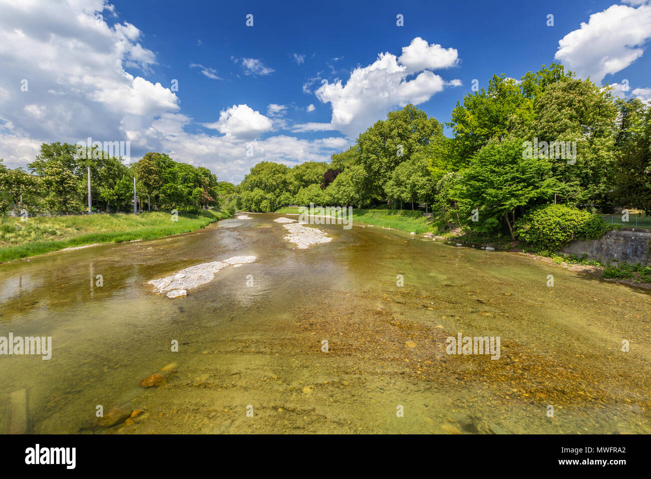 Clean mountain river in Switzerland. Landscape Stock Photo - Alamy