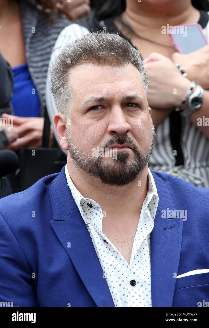 N'SYNC are honored with a star on the Hollywood Walk Of Fame Featuring ...
