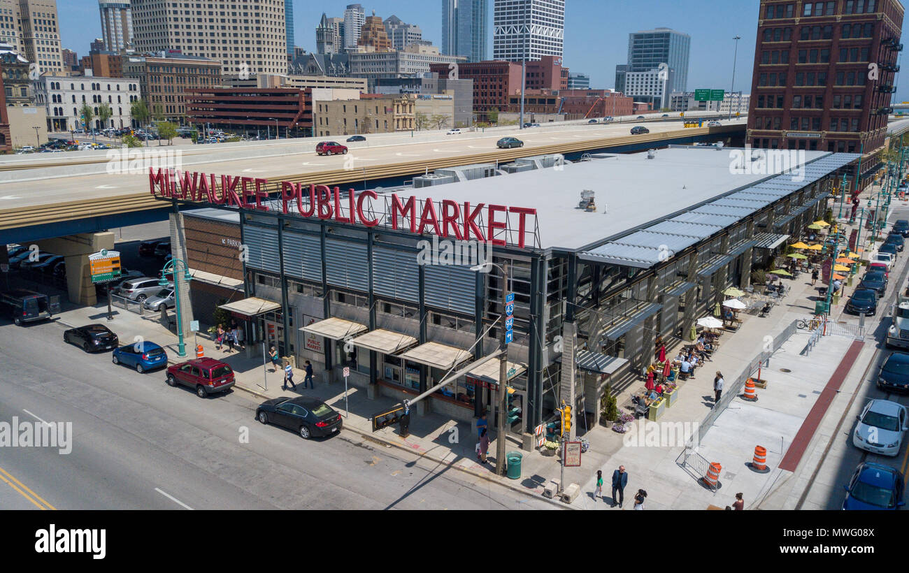 Milwaukee Public Market, Milwaukee, Wisconsin, USA Stock Photo - Alamy