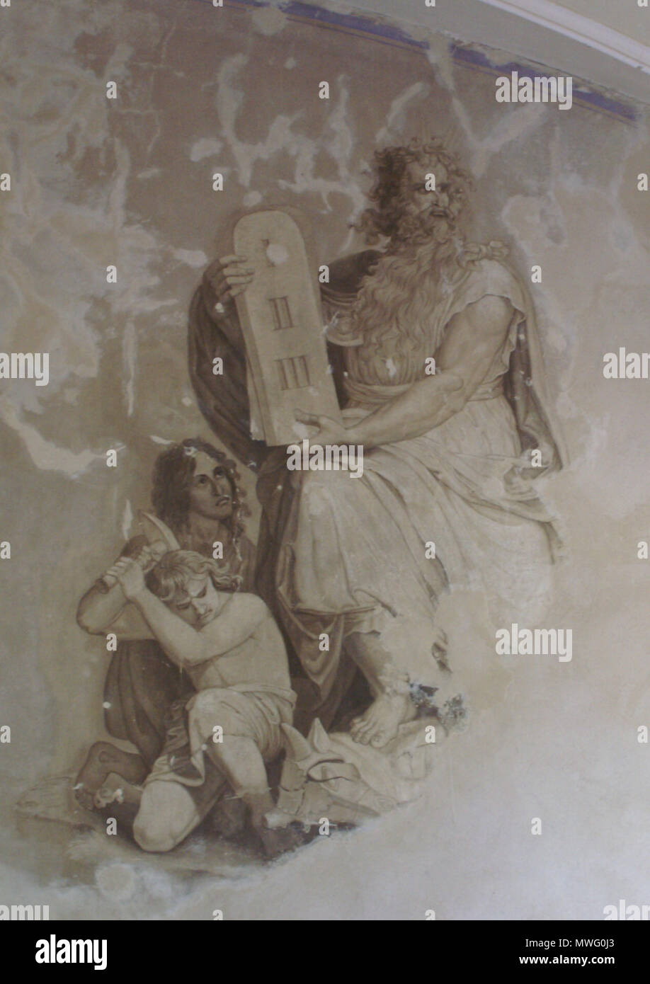 . Schloss Kartlow - Landkreis Demmin - Wandbild Moses in der ...