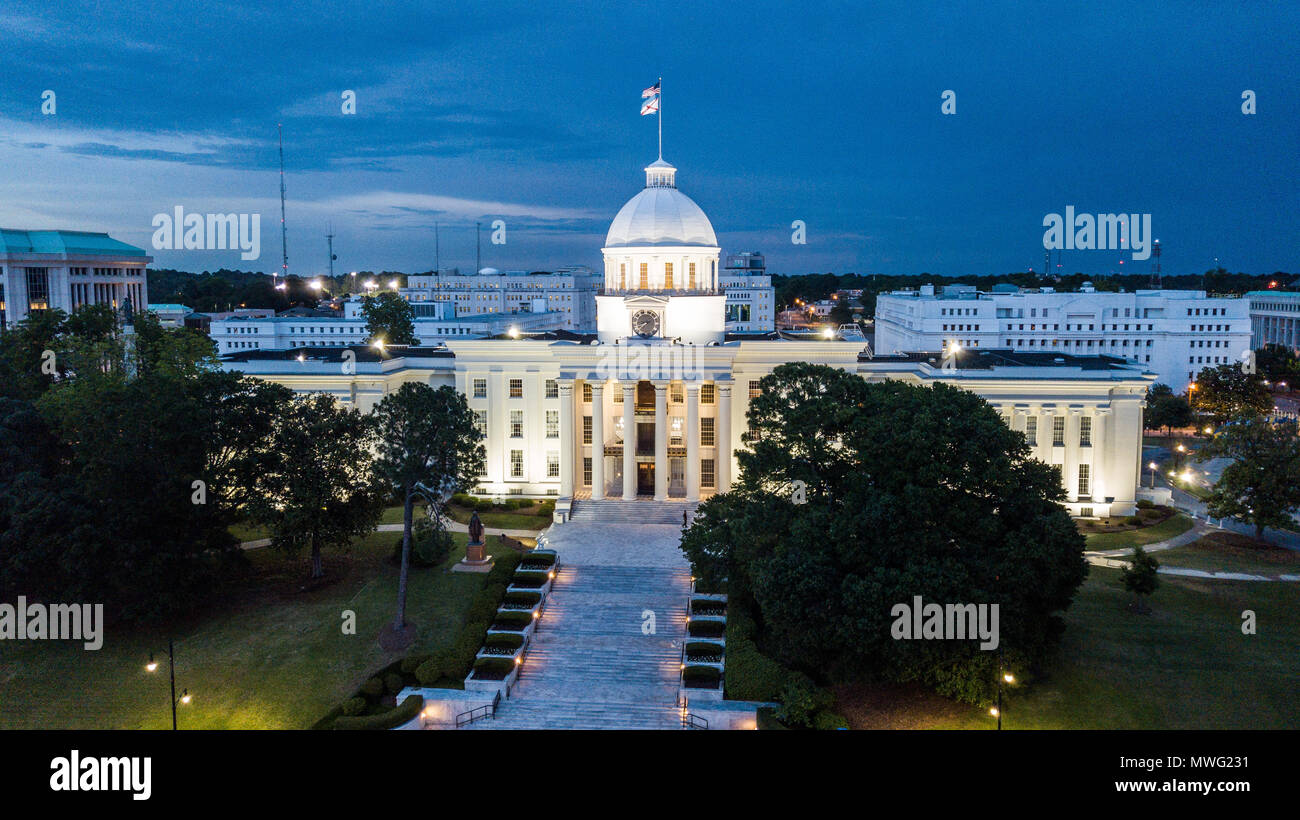Alabama State Capitol Building, Montgomery, Alabama, USA Stock Photo ...