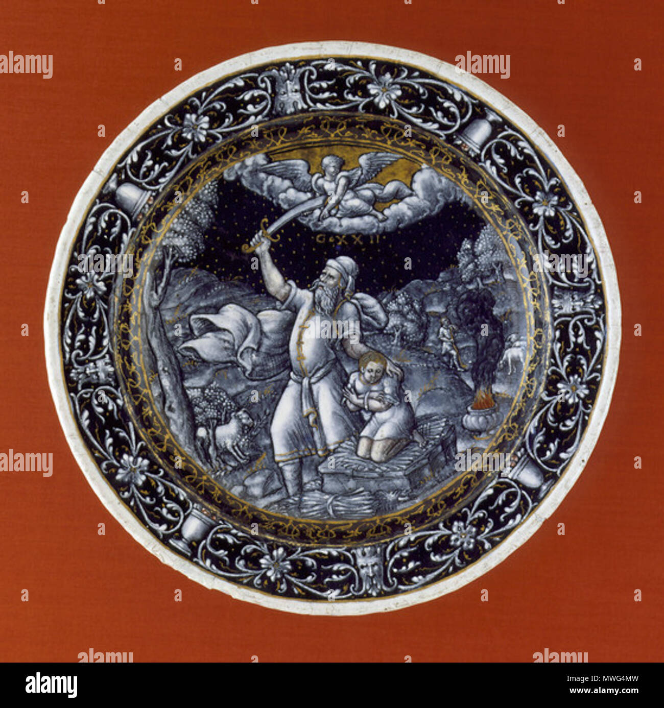 . English: Plate with Scene of the Sacrifice of Isaac Jean Miette ...
