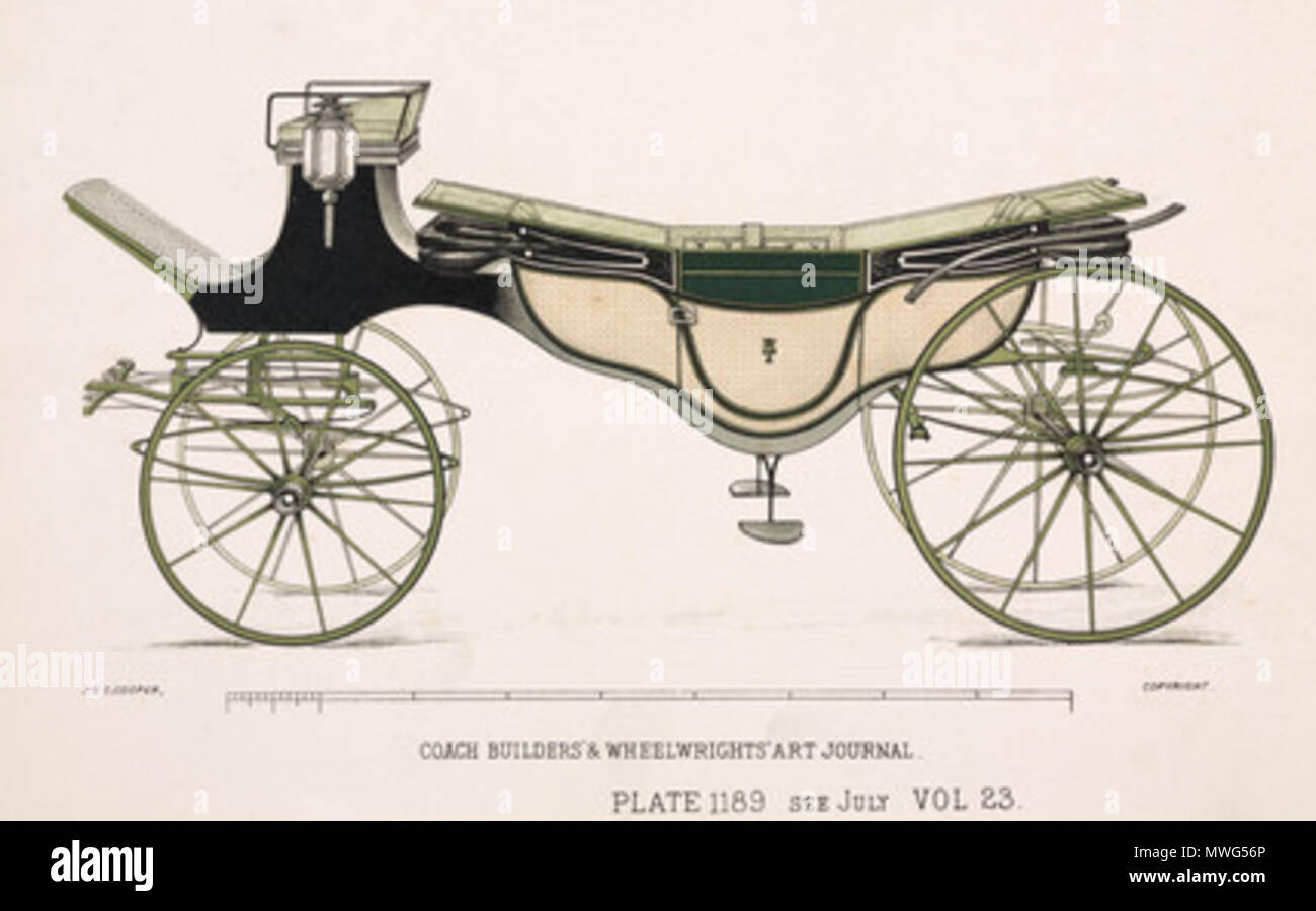 . Print. One of a series of designs for various types of horse-drawn ...