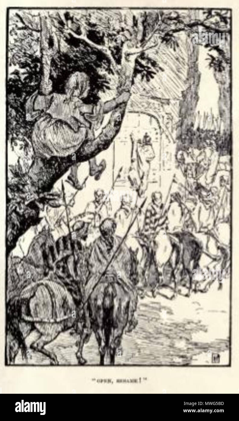 . English: Illustration of Ali Baba and the Forty Thieves . 29 November ...