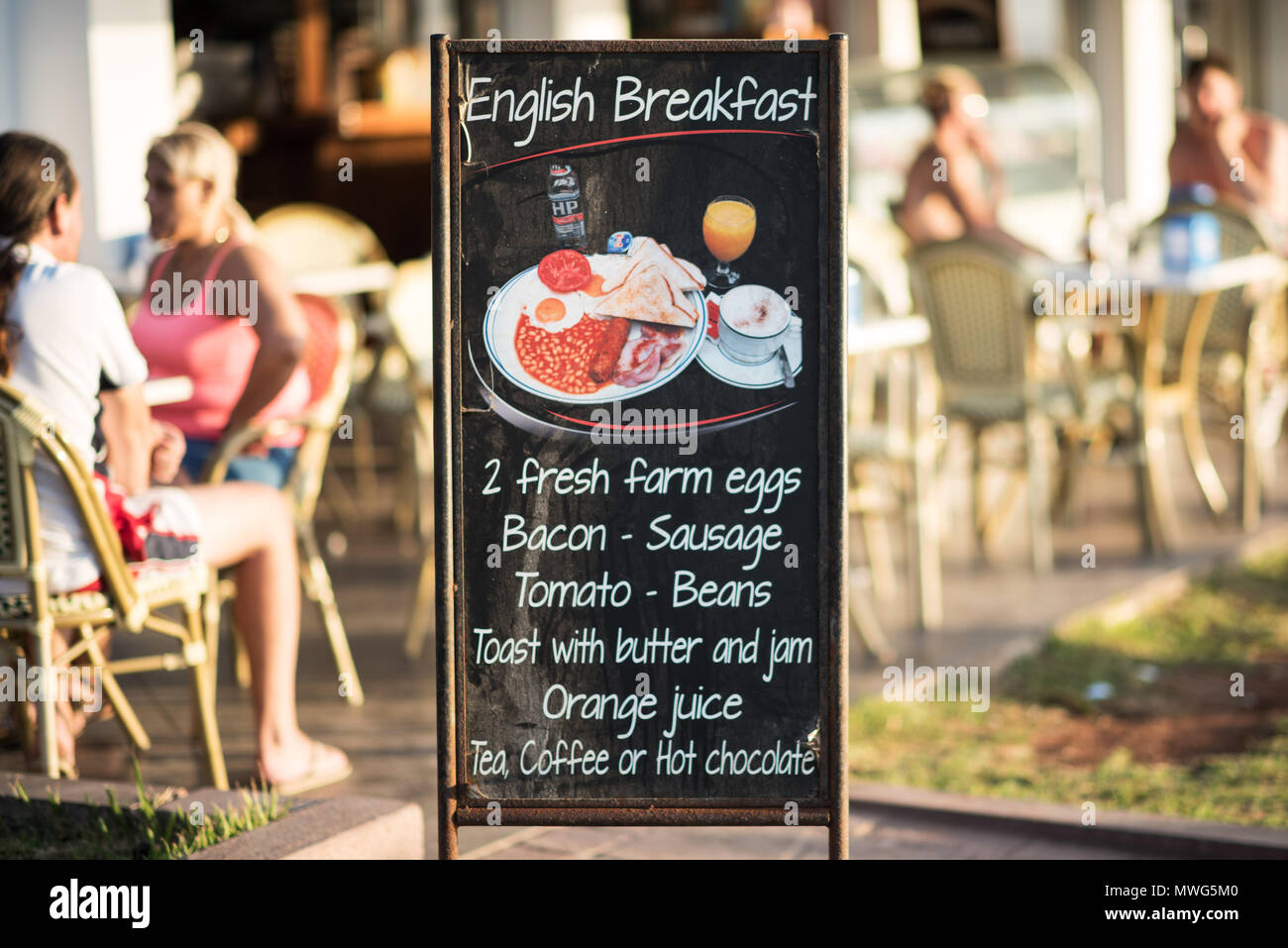Full english breakfast sign hi-res stock photography and images - Alamy