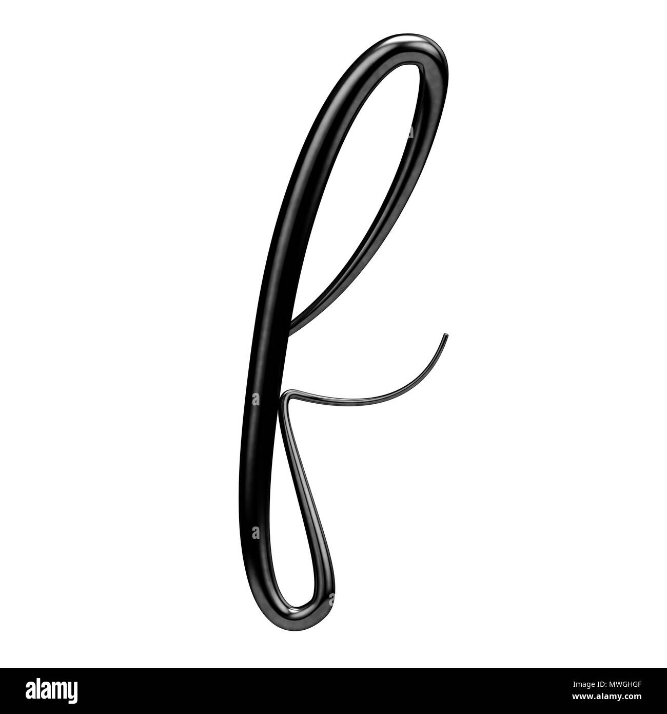 Cursive Letter F