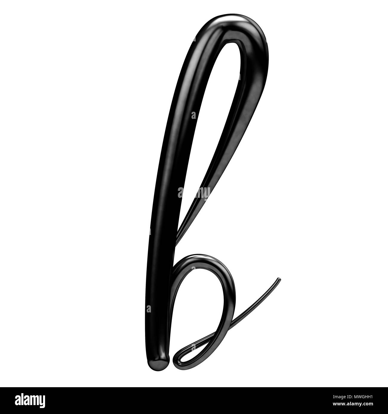 Script Lowercase Letter B