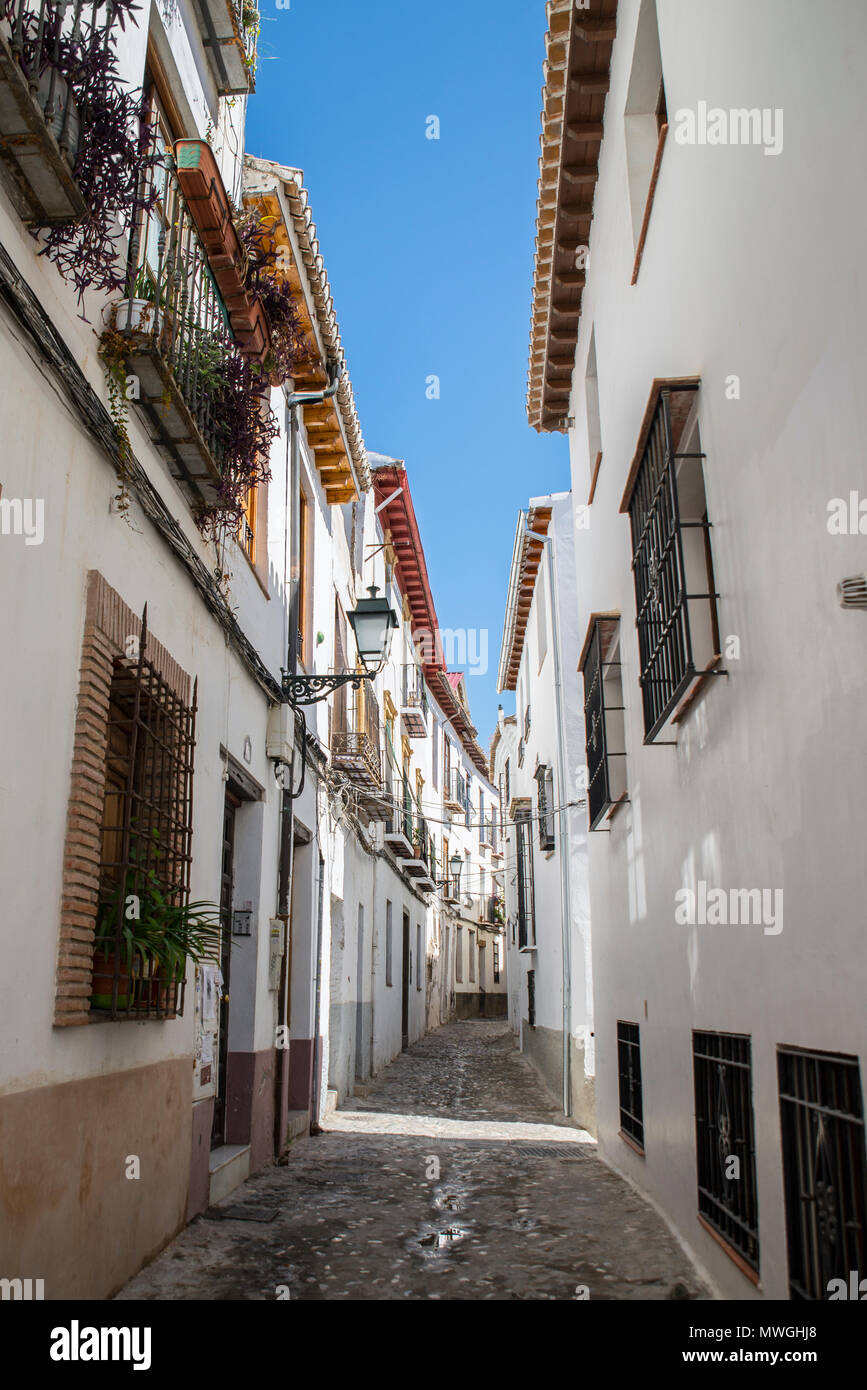 Back streets, Granada, Spain Stock Photo - Alamy