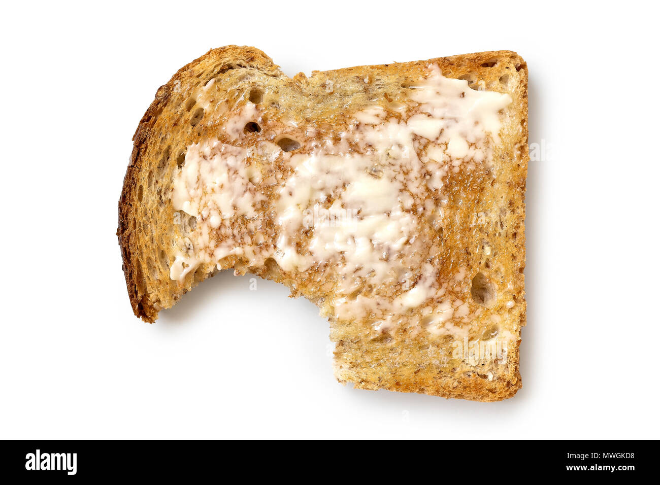 Whole wheat buttered toast breakfast hi-res stock photography and ...