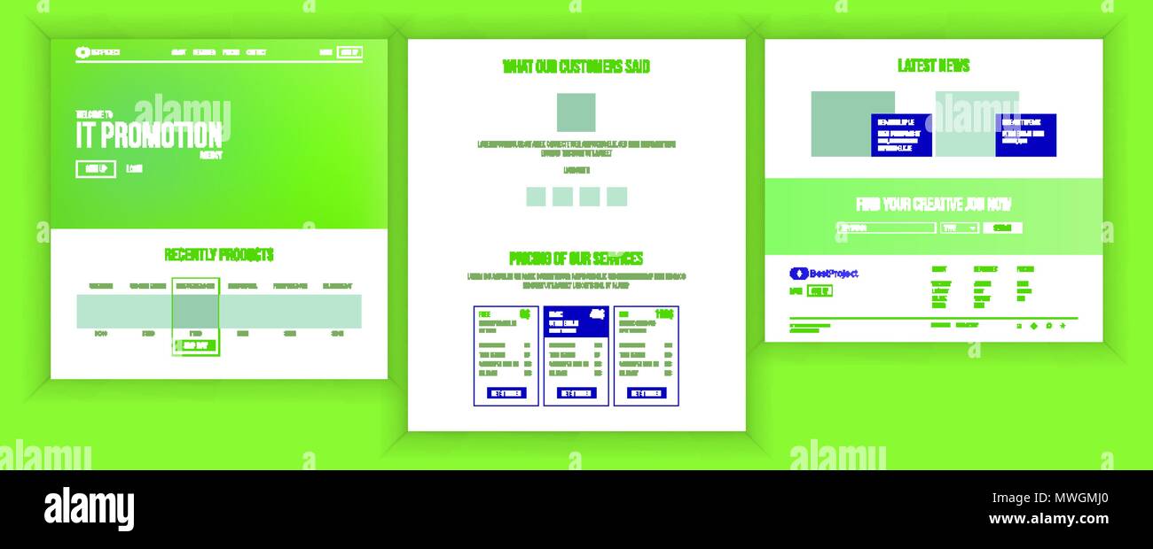 Website Page Vector. Business Website. Web Page. Landing Design Site ...