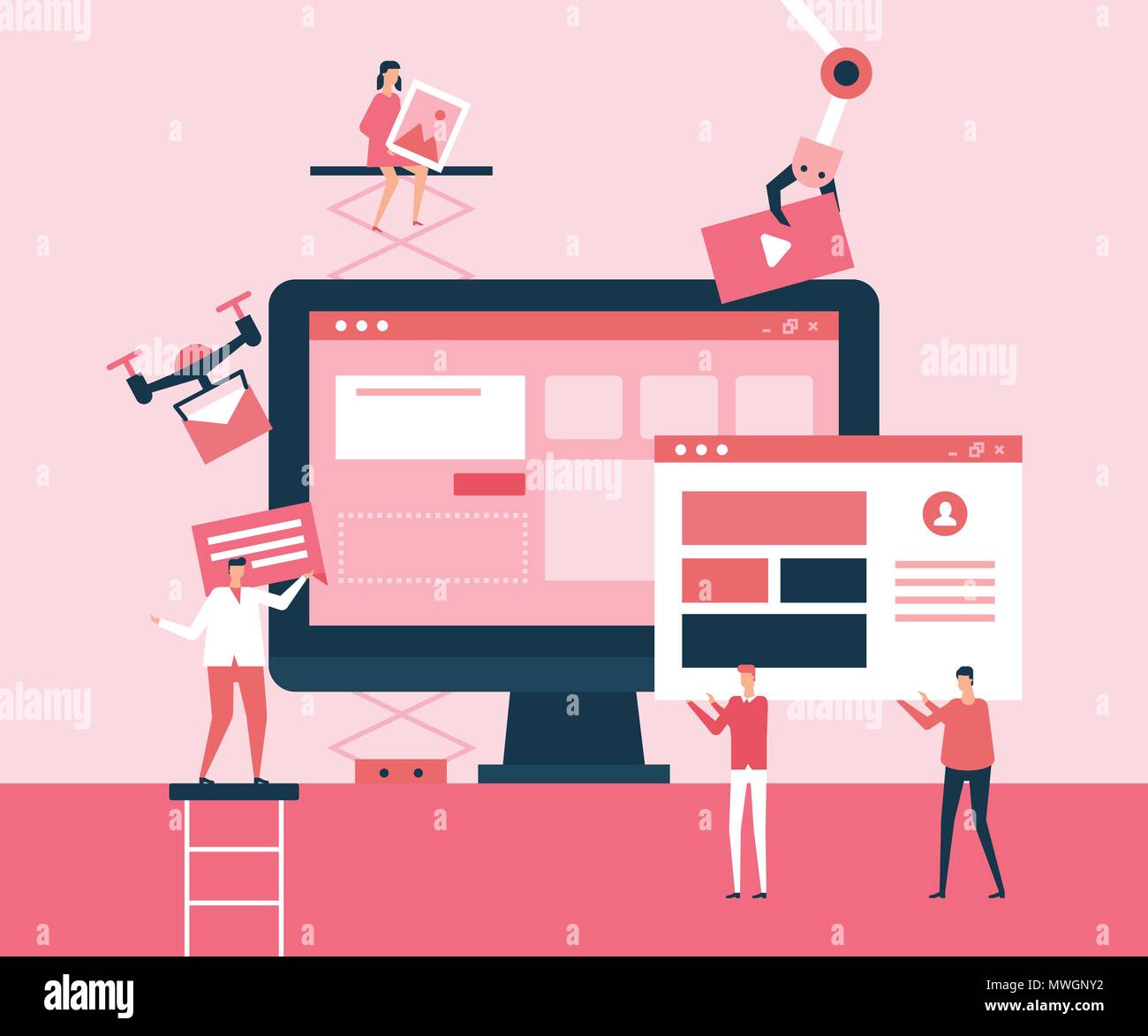 Drone application Stock Vector Images - Alamy