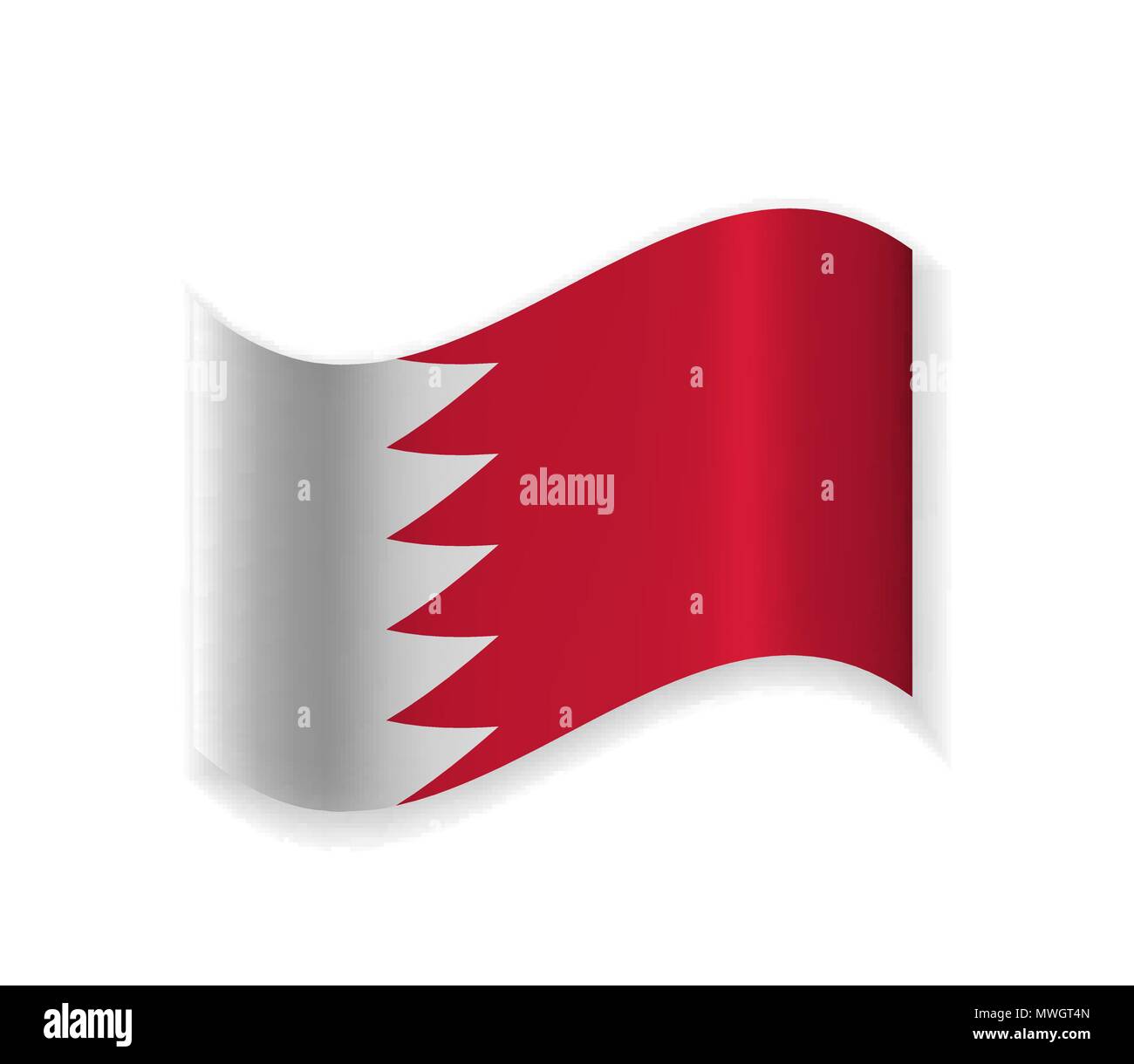 Official Flag Of Bahrain Stock Vector Image & Art - Alamy