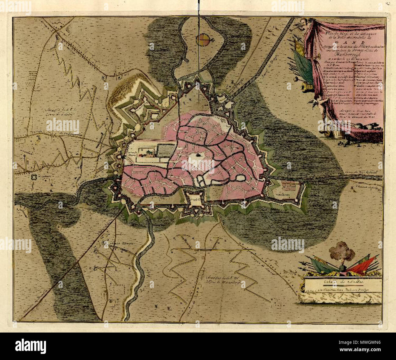 . English: Map of Ghent by Anna Beek and Gaspar Baillieu . 2 March 2012 ...