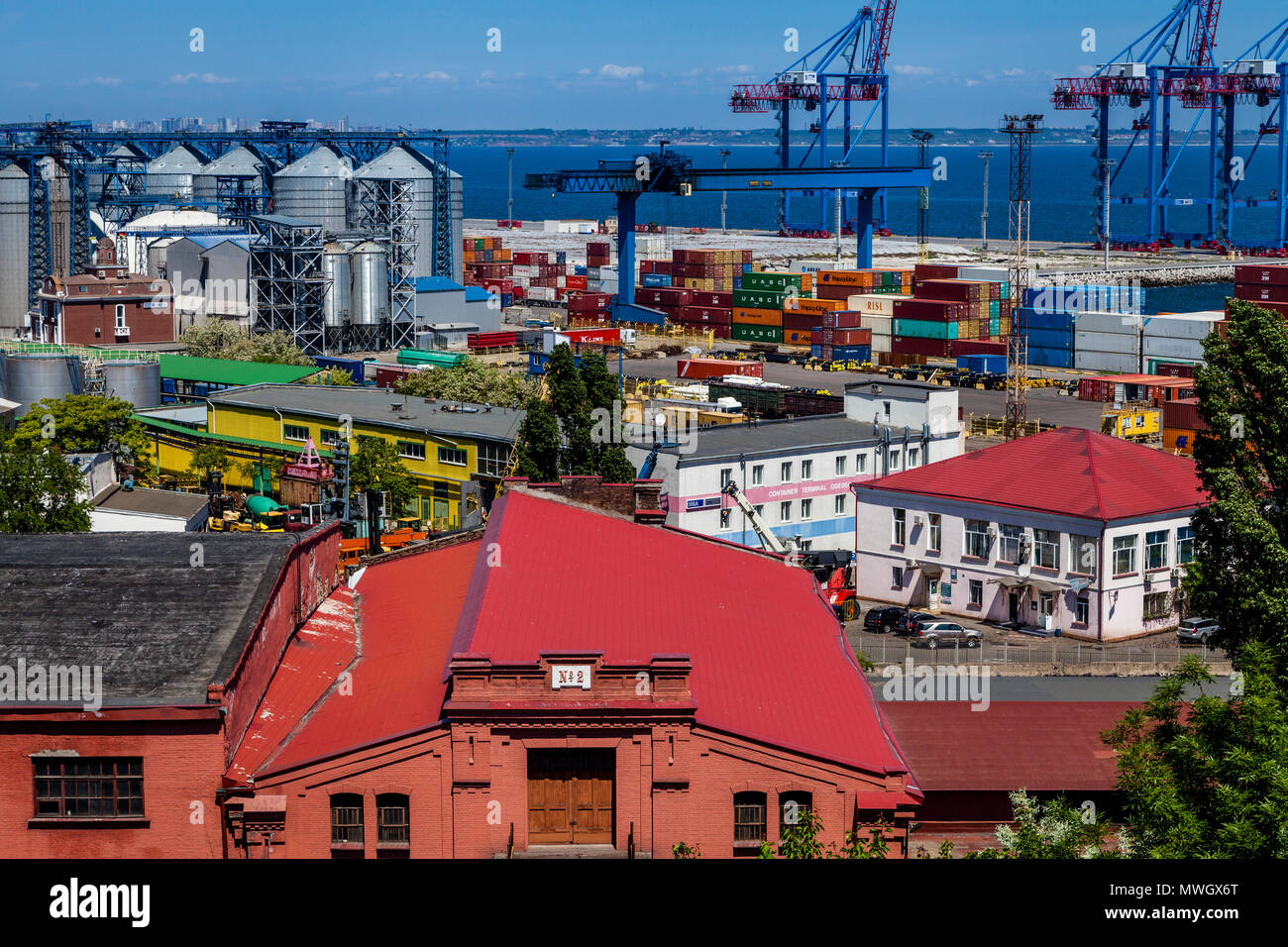 Odessa Marine Trade Port, Odessa, Ukraine Stock Photo - Alamy