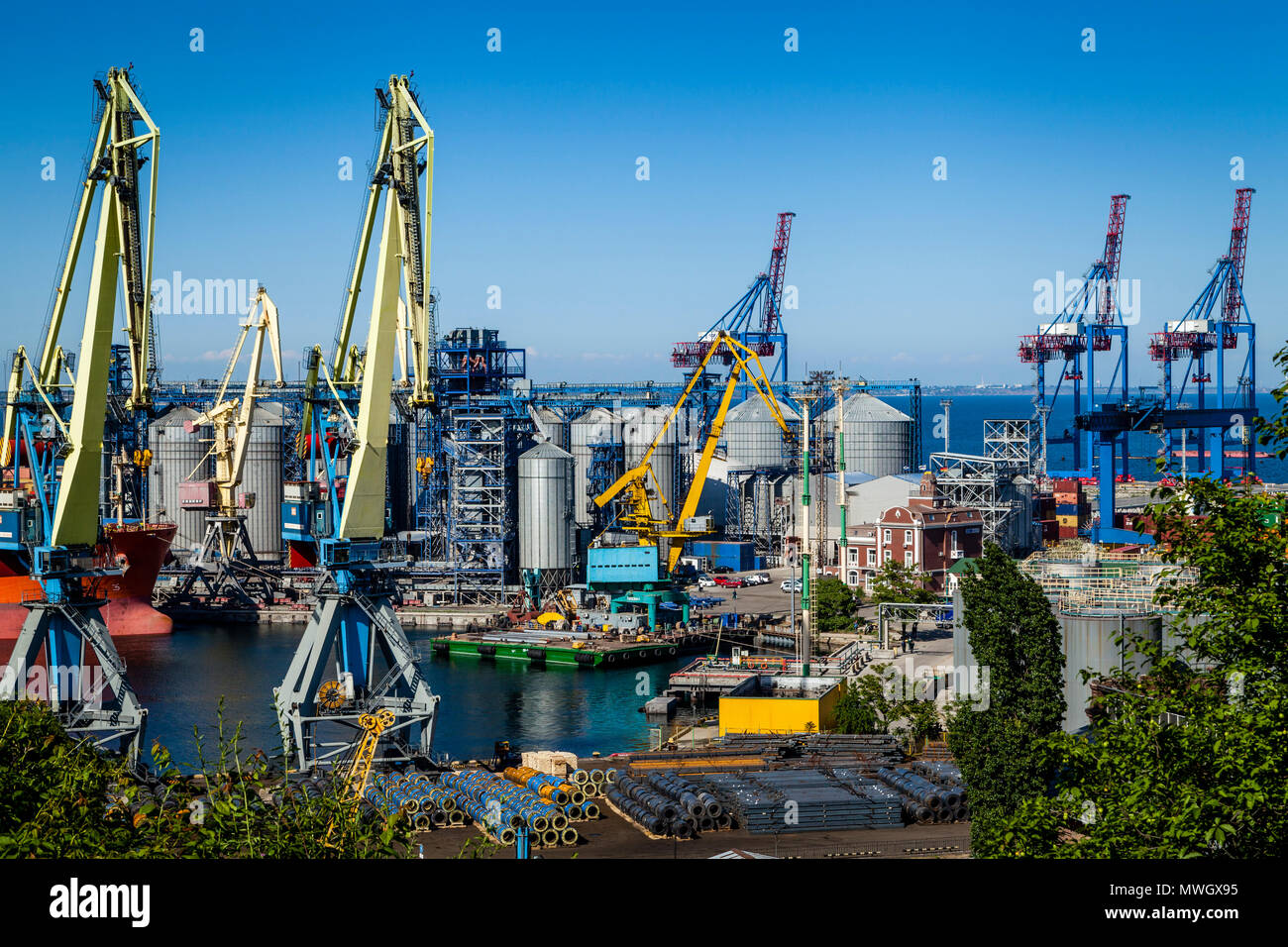 Odessa Marine Trade Port, Odessa, Ukraine Stock Photo - Alamy