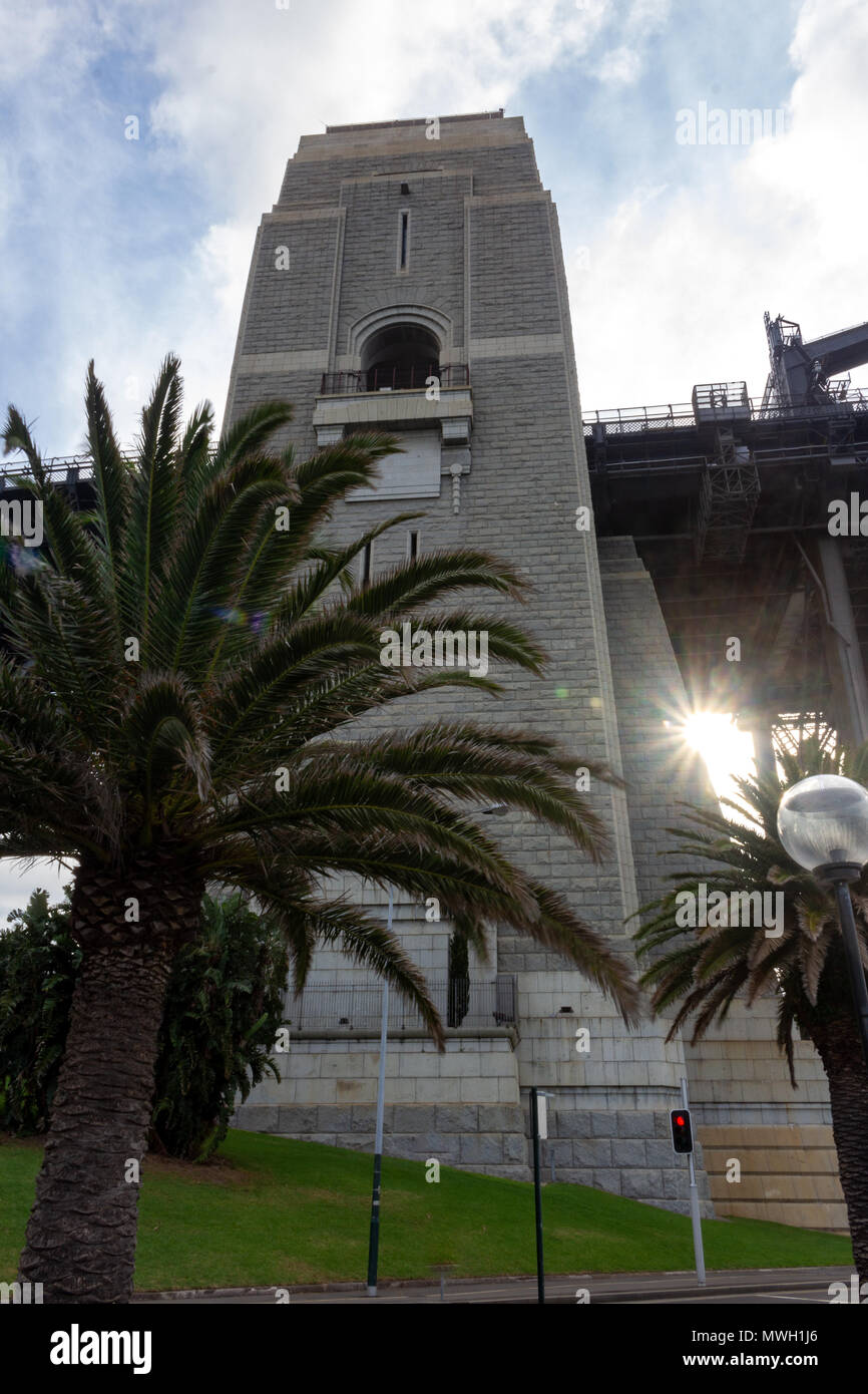 The southern pylon of the Sydney Harbour Bridge Stock Photo - Alamy