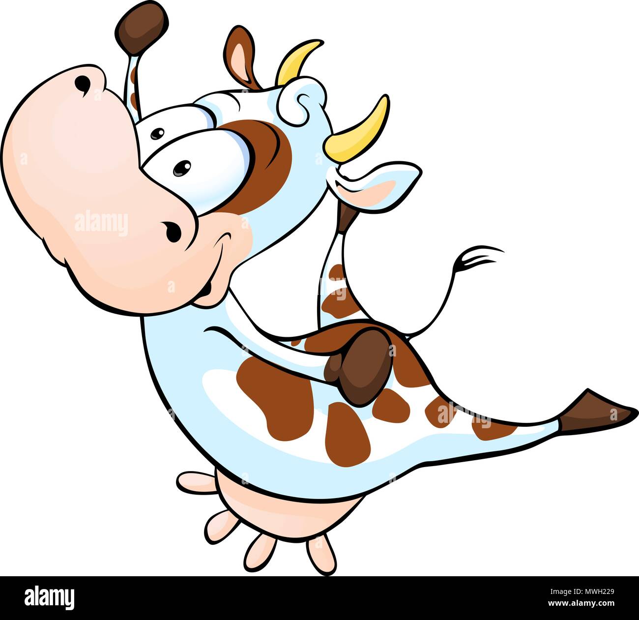 Crazy Cow Cartoon